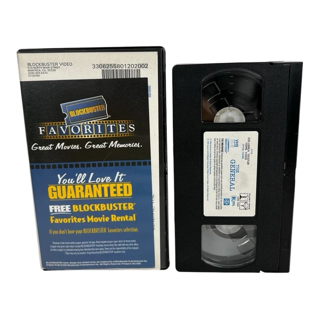 BLOCKBUSTER VHS CLAMSHELL Case With “The General” VHS Tape Vintage £9. ...