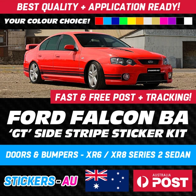 FORD FALCON BA Xr6 & Xr8 Series 2 - Sedan Gt Style Side Stripes ...