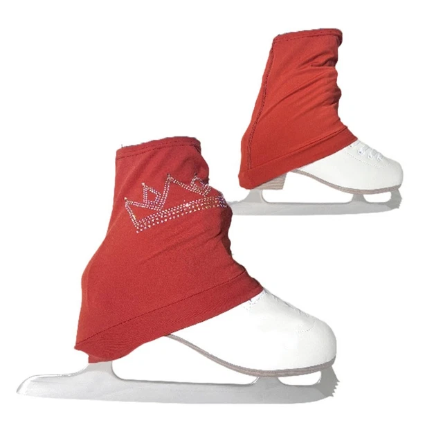 FIGURE SKATING ICE Skate Boot Covers Soft Stretchy Antislip Shoe Covers ...