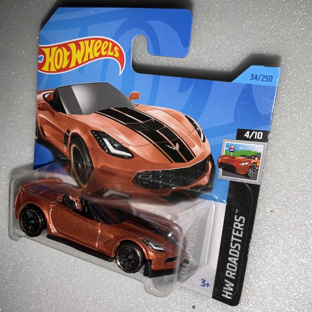 CHEVROLET CORVETTE C7 Z06 Convertible 1:64 (Bronze) Hot Wheels Diecast ...