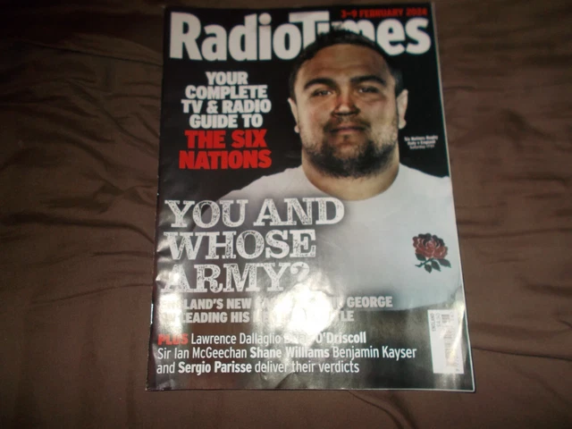 RADIO TIMES 3 February 2024 Rugby six nations Jamie George(UK Magazine ... RADIO TIMES 3 February 2024 Rugby six nations Jamie George(UK Magazine ...
