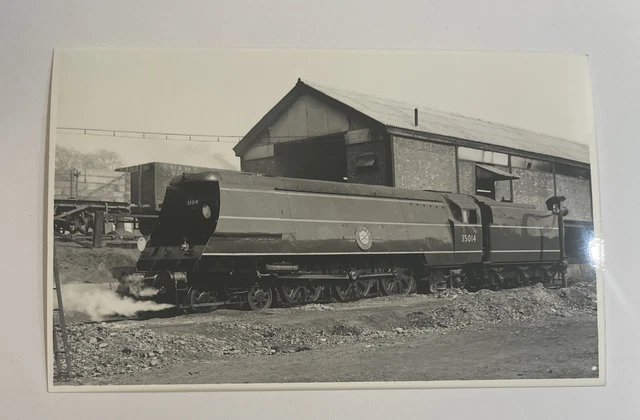 BR RAILWAY LOCOMOTIVE Photograph - Pre-Rebuilt Merchant Navy Class ...