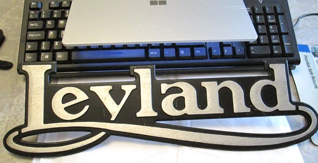 LEYLAND BUS RARE Aluminium 16 Inch Bus Grill Badge Looks Unmounted. See ...