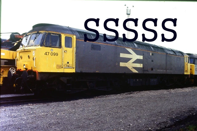UK RAILWAYS 35MM COLOUR SLIDE(E6) 47099 at TINSLEY DEPOT 1991 £3.49 ...