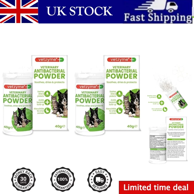 SOOTHING ANTIBACTERIAL SKIN Powder for Pets - Quick Relief for Eczema ...