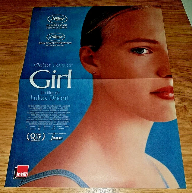 PETITE AFFICHE CINÉMA: GIRL 2018 Lukas Dhont Victor Polster (39 x 54 cm ...