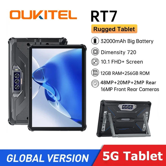 OUKITEL RT7 TITAN 12GB+256GB Rugged Tablet Global 5G 48MP Night Vision ...