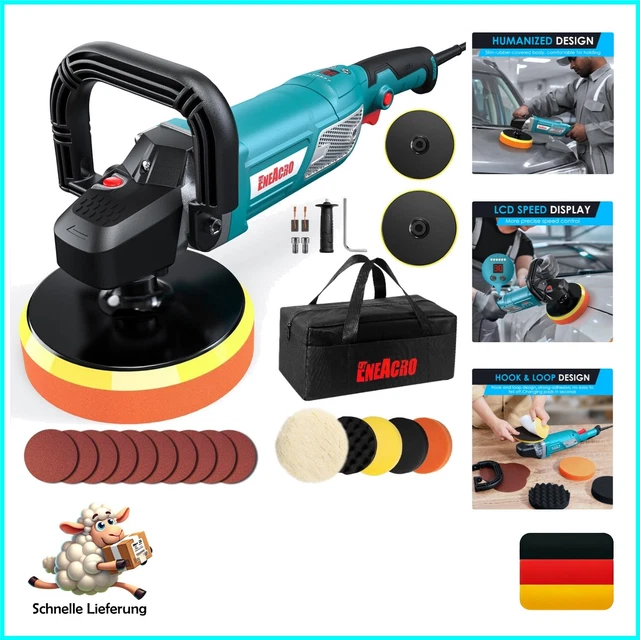 POLISHING MACHINE, 1800 W Polisher Variable Speed with LCD Display, D ...