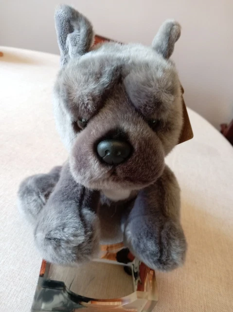 FRENCH BULLDOG STUFFED animal teddy natural world £5.45 - PicClick UK