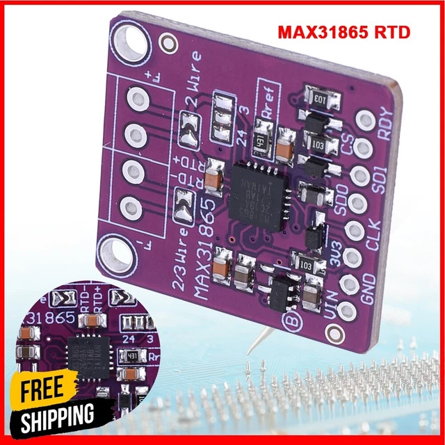 MAX31865 RTD PLATINUM Resistance Temperature Detector Module Pt100 To ...
