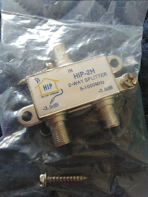 BRAND NEW HIP-2H 2-Way TV Antenna/NBN Splitter 5-1000 Mhz -3.5db FAST FREE POST $8.90 - PicClick AU
