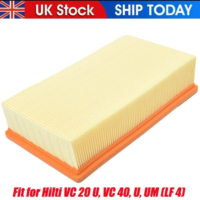LAMELLAR-FILTERS FLAT FILTER For Hilti VC 20 U VC 40 U UM (LF 4 ...