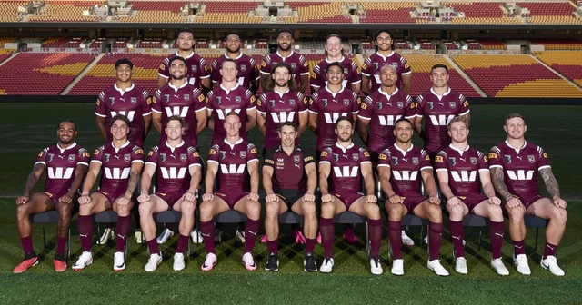 STATE OF ORIGIN Nrl Rugby Team Photo, Nsw Blues, Qld Maroons, Bargain,1 ...