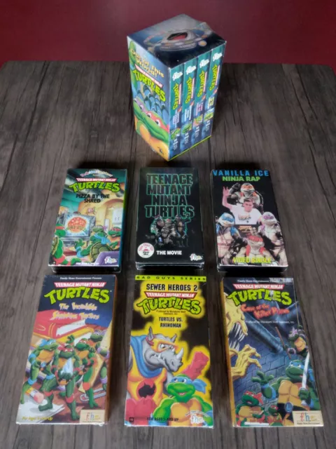 Sealed Vhs Lot Teenage Mutant Ninja Turtles Rap Out Of This World