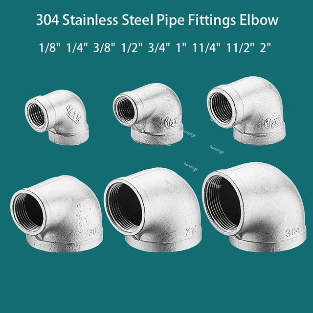 STAINLESS STEEL BSPT Female Thread Pipe Fittings Elbow Reducer ...