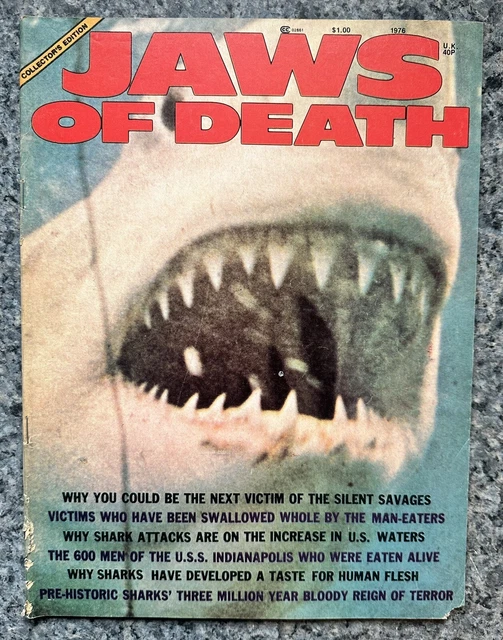 VINTAGE JAWS OF Death Magazine 1975 Special Edition. Rare…The Only One ...