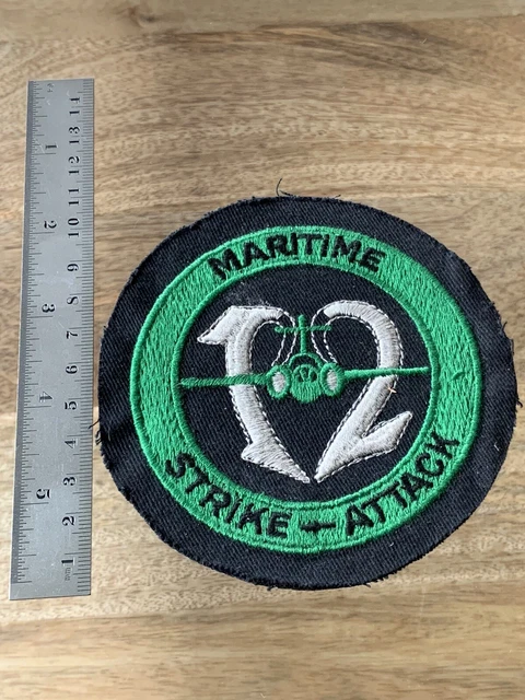 PATCH BRODÉ VINTAGE-12TH ESCADRON MARITIME STRIKE ATTACK RAF CONINGSBY ...