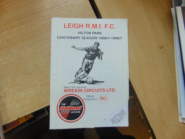 NORTHERN PREM LGE 1996/7 Leigh RMI v Whitley Bay Feb 8 £1.99 - PicClick UK