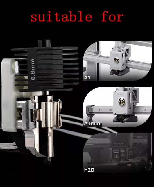 FOR BAMBU LAB A1 A1 Mini /H2D Hotend Mount Heating Assembly 3D Printer ...