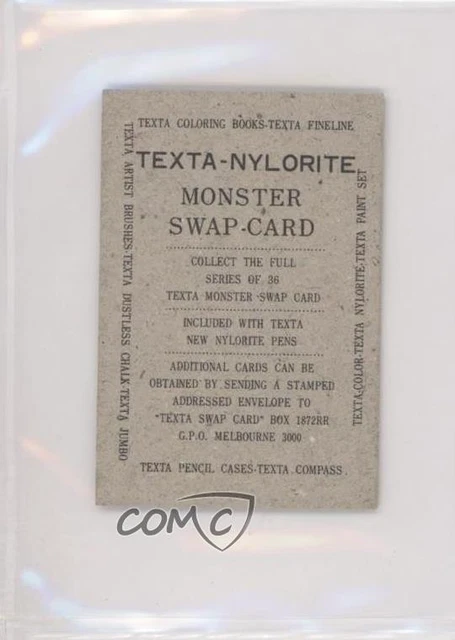 1960S TEXTA-COLOR MONSTER Swap Cards Monster Swap Card #20 3c7 £31.06 ...