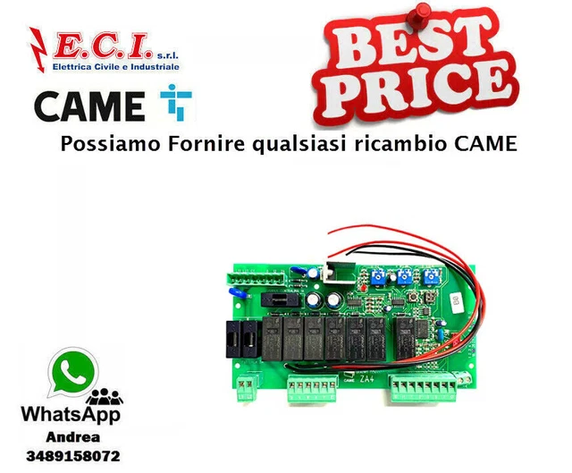 RICAMBIO ORIGINALE CAME Scheda Elettronica Za4 3199Za4 EUR 145,00 ...