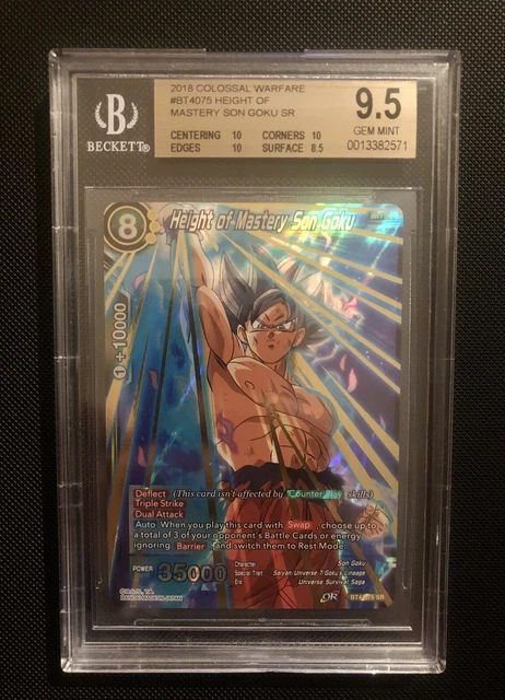DRAGON BALL SUPER Height Of Mastery Son Goku Bt4-075 Sr Bgs 9.5 £29.99 - PicClick UK