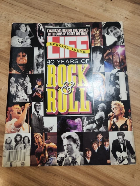 LIFE MAGAZINE DECEMBER 1 1992 40 Years of Rock and Roll Special Issue £ ...