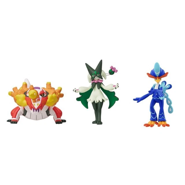 FIGURINE POKEMON MONCLE Meowscarada Skeledirge Quaquaval OFFICIELLE ...