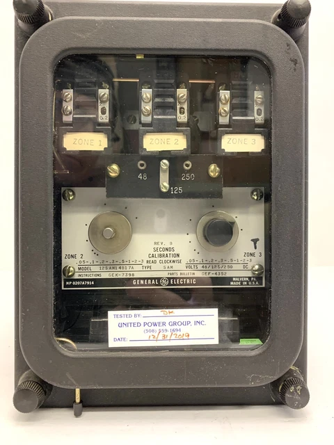 GENERAL ELECTRIC 12SAM14B17A Relay Static Timing GE $548.56 - PicClick CA