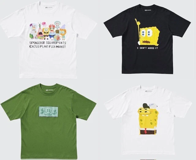 UNIQLO X SPONGEBOB x CPFM Spongebob Cactus Plant Flea Market UT ...