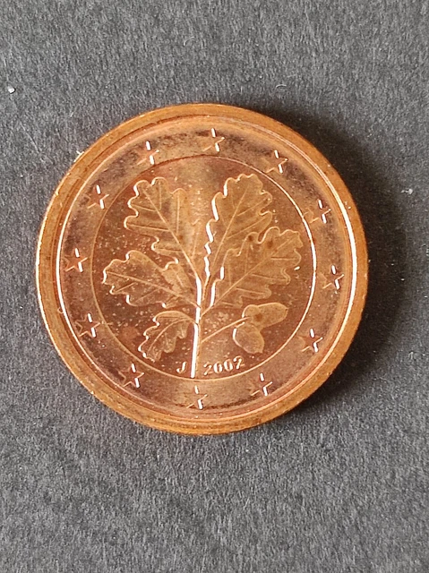 EXCEPTIONELLE 1 CENTIME frappée en allemagne en 2002 Lettre J EUR 23. ...