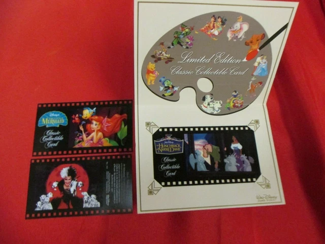 DISNEY CLASSIC CARD Collection 101 Dalmatians,Little Mermaid,Hunchback ...