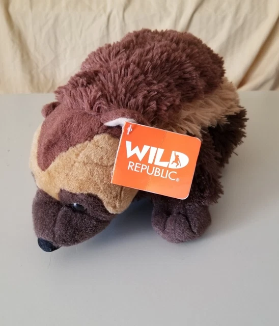 WILD REPUBLIC WOLVERINE Realistic Plush Stuffed Animal with Tag 17" $16 ...