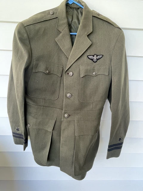 WW2 US NAVY Pilot Named Green Uniform Officer-bullion Wing Patch £117. ...
