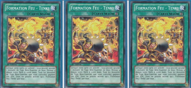 YU-GI-OH! 3X FORMATION Feu - Tenki CBLZ-FR059 OP12-FR025 1ère Ed. TRES BON ETAT EUR 8,00 ...