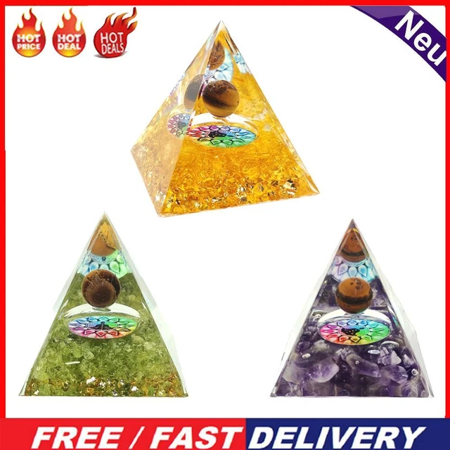 OGAN PYRAMID HANDMADE Crushed Stone Energy Tower Pyramid Jewelry EUR 8 ...