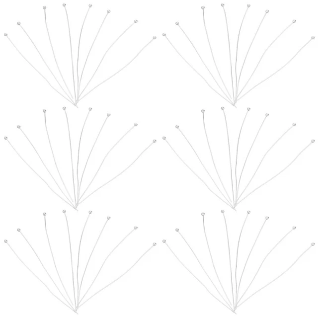 200 PCS FLEXIBLE Ball Needle Bracelet Making Pins Corsage Crafting $19. ...