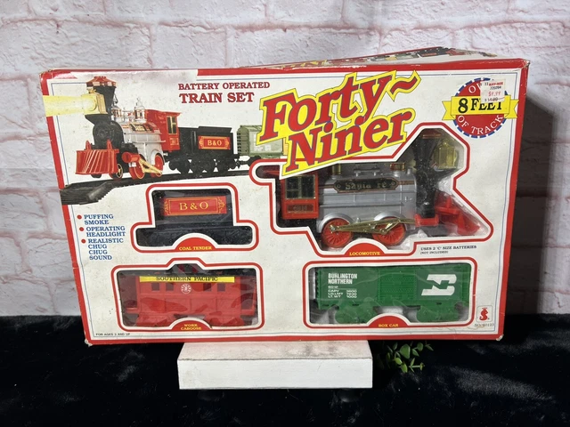 VINTAGE - 1991 - Forty Niner Train Set - Battery Operated - Christmas ...