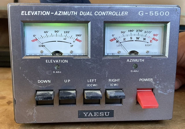 YAESU G-5500 ELEVATION Azimuth Dual Controller HAM Radio Tested EUR 170 ...