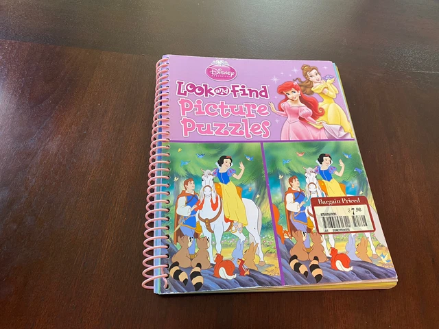 DISNEY PRINCESS LOOK And Find Picture Puzzles Children Book £3.30 ...