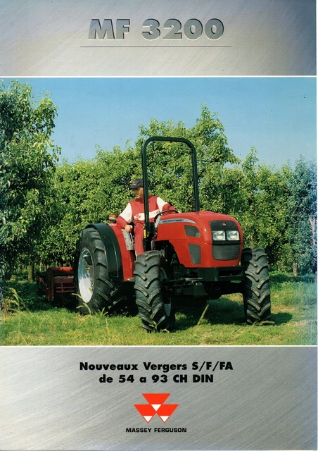 BROCHURE TRACTEUR MASSEY Ferguson série 3200 vergers S/F/FA EUR 6,00 - PicClick FR