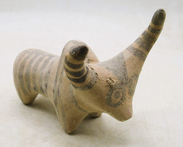 A153 ANCIENT INDUS Valley Terracotta Harappan Bull Figurine. Circa 2200 ...