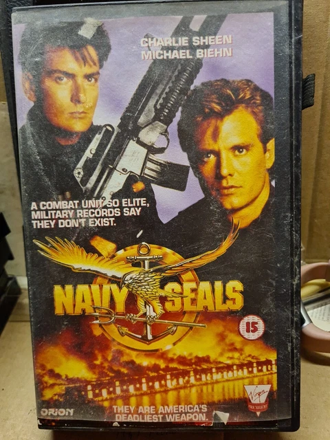 NAVY SEALS (VHS) BIG BOX - Charlie Sheen + Michael Biehn + Bill Paxton ...