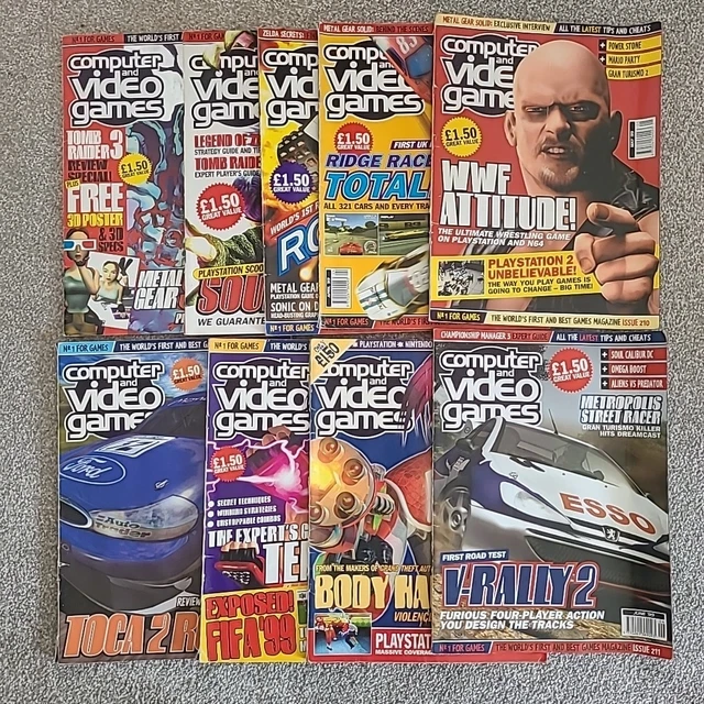COMPUTER AND VIDEO Games Magazine x9 issues - 1999 £16.13 - PicClick UK