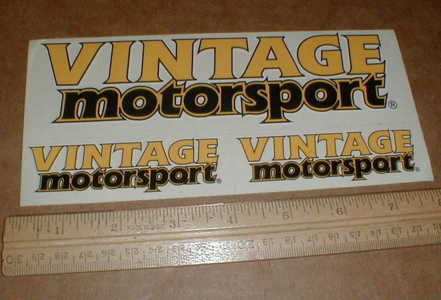 VINTAGE MOTORSPORT MAGAZINE Old Racing Decal Sticker Sheet Lot £26.14 ...