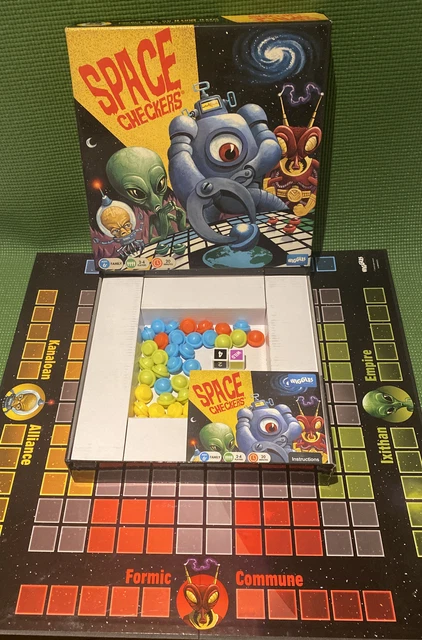 SPACE CHECKERS BOARD Game - Wiggles Three D - Family Fun EUR 11,36 ...