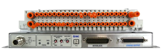 SMC IN587-21 21-PORT Pneumatic Manifold SJ2A60T-5NFZ-N1-X21 Working ...