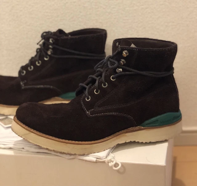 USED VISVIM VIRGIL Boots Folk 26 M8 ICT Kofu Bandana Boots Dark Borown ...