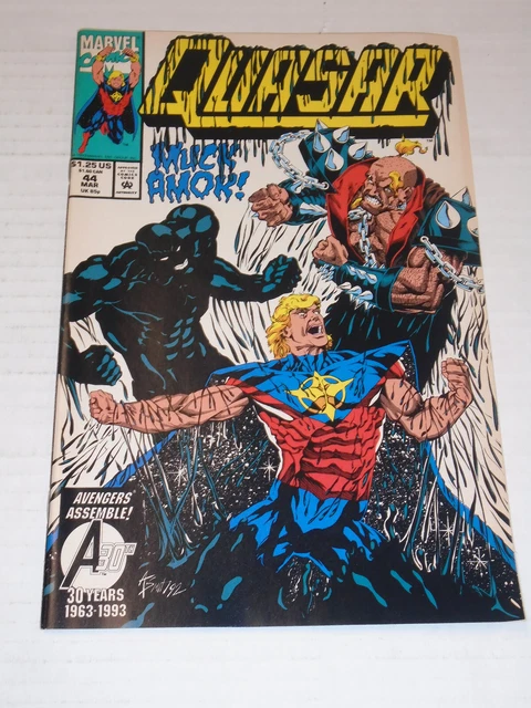 QUASAR #44 (1993) Veuve Noire, Tanaka, Kismet, Mark Gruenwald, Marvel ...