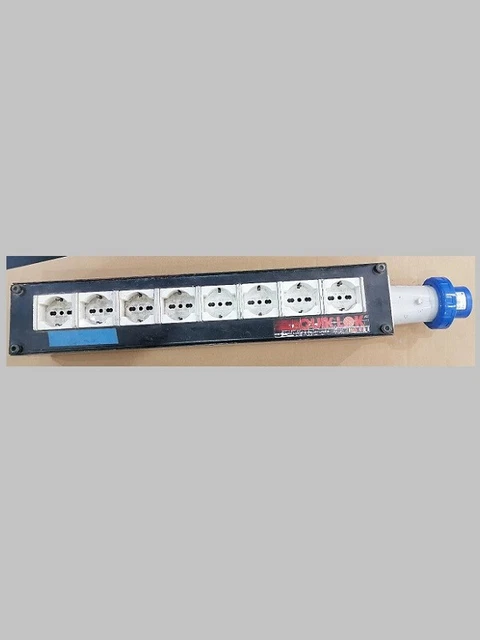 PRISE MULTIPLE COURANT 8 Voies Professionnel avec Attelage Cee Quik Lok ...